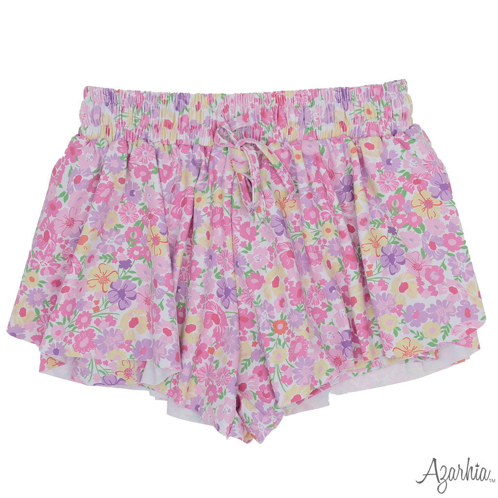 Fall Flowers Butterfly Short – Azarhia