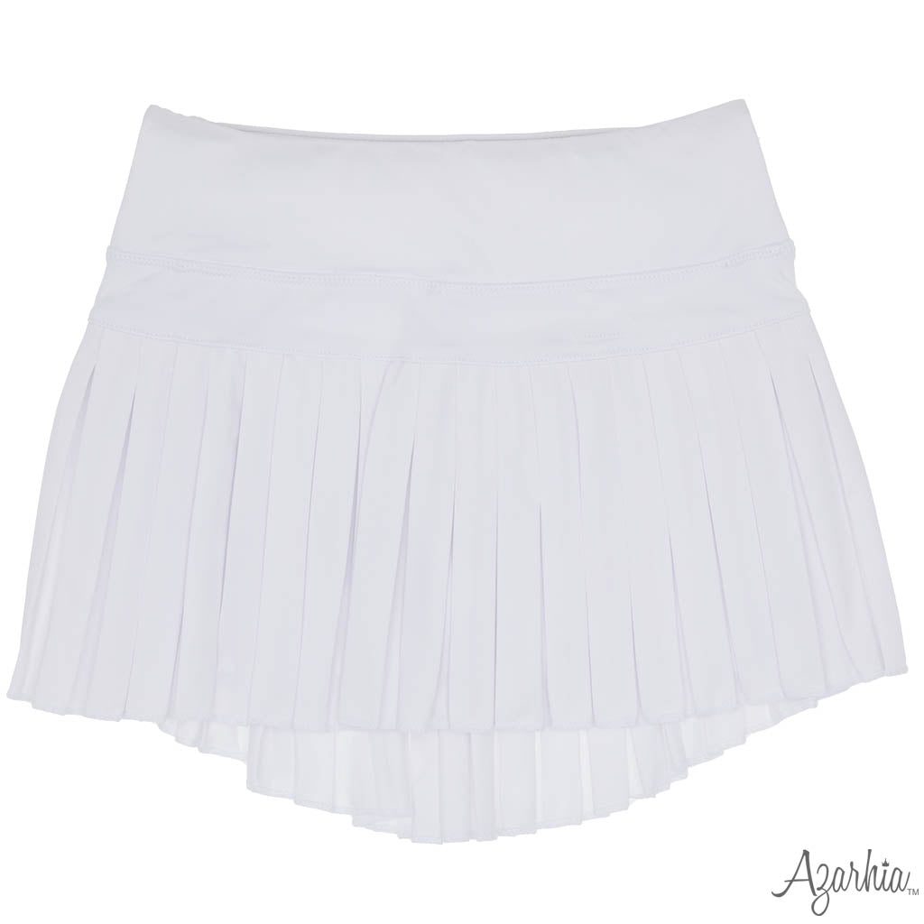 Mini Pleated Skort in Solid White – Azarhia