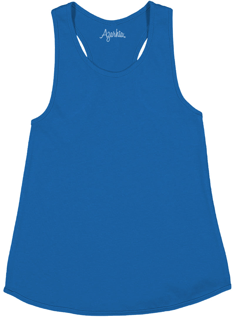Tank Top with Racer Back in Royal – Azarhia